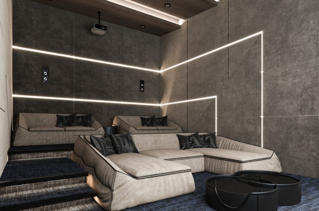 تصميم ديكور سينما | Zworks Decor