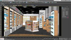 Pharmacy Interior Design 3D Model | Zworks 3D Models