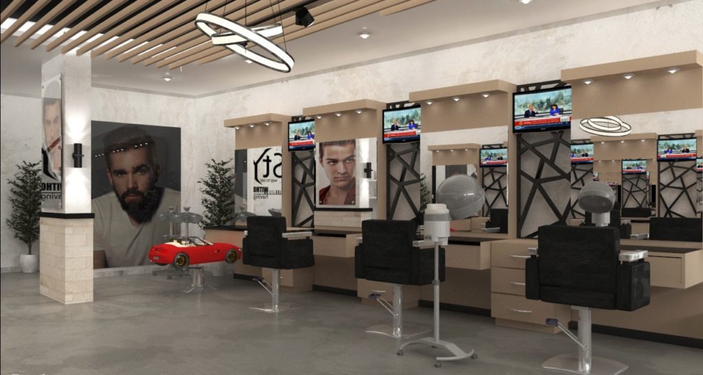 Barber Shop 3D Model | Zworks 3D Models