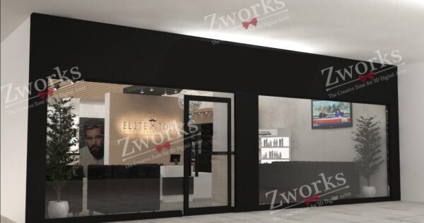 Barber Shop 3D Model | Zworks 3D Models