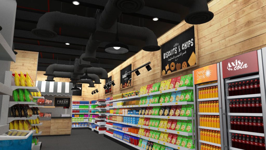 Supermarket Interior Design | Zworks 3D Models