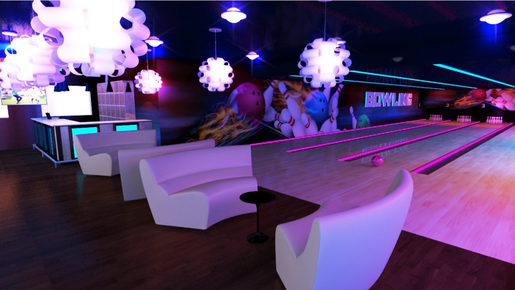 Bowling Interior Design 3D Model | Zworks 3D Models
