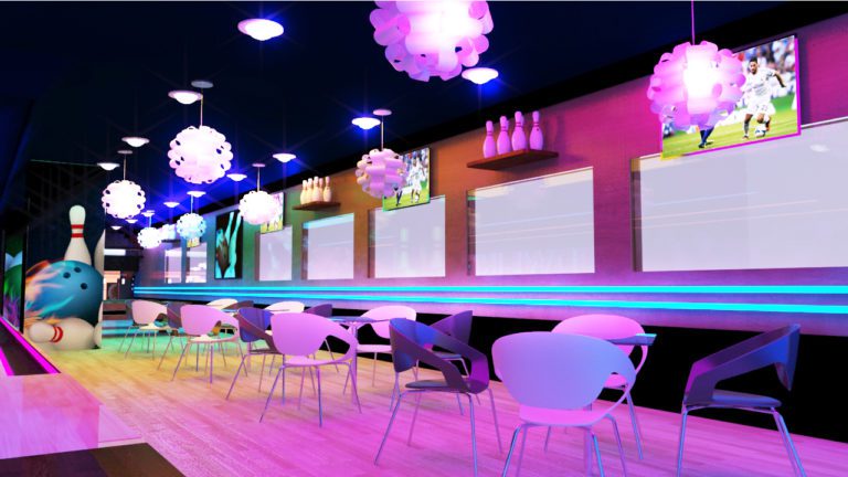 Bowling Interior Design 3D Model | Zworks 3D Models