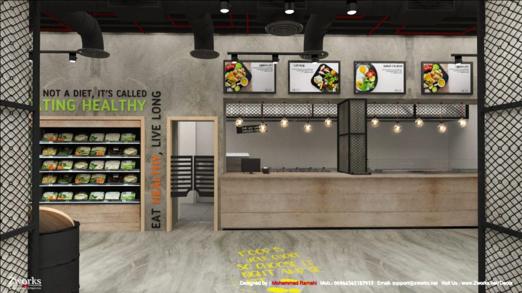 Healthy Food Restaurant 3D Model | Zworks 3D Models