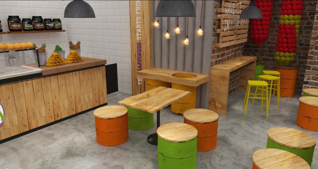 Juice Store 3D Model | Zworks 3D Models