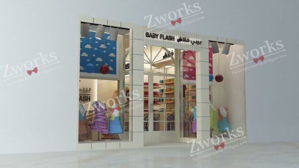 Modern Clothing Store 3D Model | Zworks 3D Models