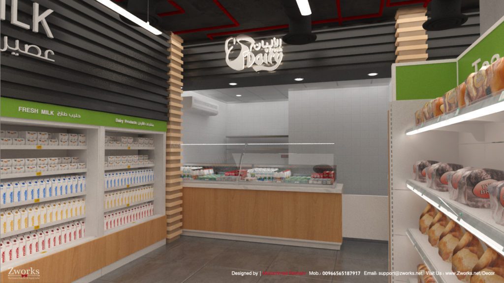 Supermarket Grocery 3D Model | Zworks 3D Models