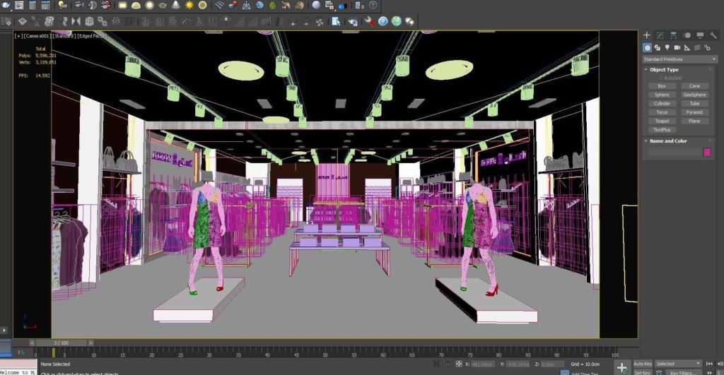 Clothing Store for women 3D Model | Zworks 3D Models