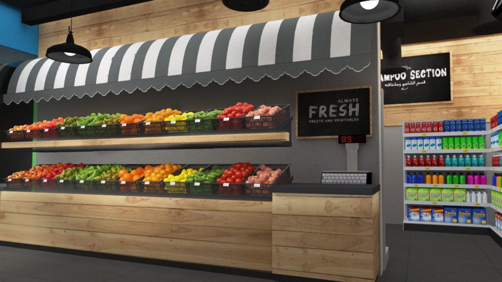 Supermarket Interior Design | Zworks 3D Models