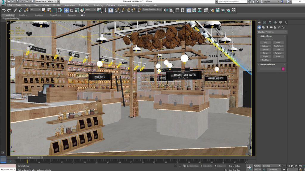 Roaster Interior Design 3D Model | Zworks 3D Models