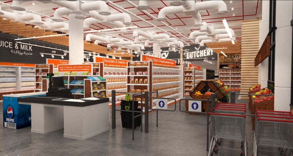 Supermarket Grocery 3D Model | Zworks 3D Models