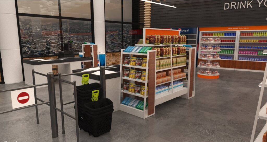 Supermarket Grocery 3D Model | Zworks 3D Models