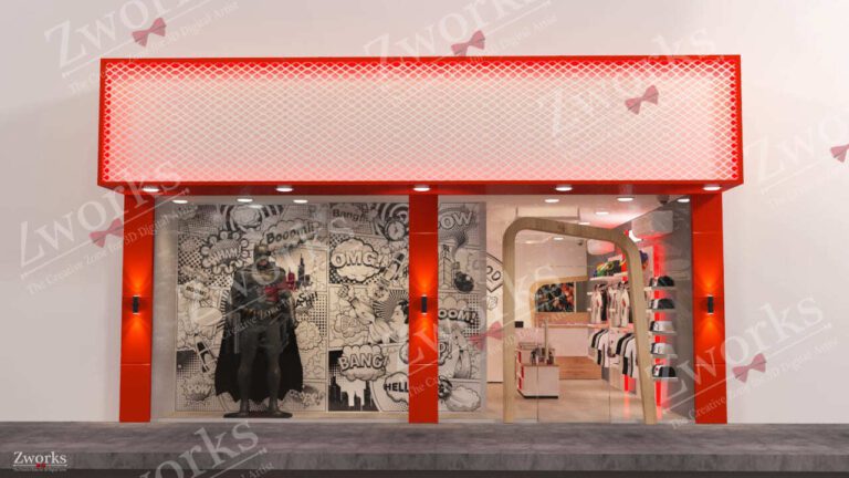 Anime Comic Interior Design 3D Model | Zworks 3D Models