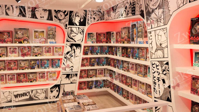 Anime Comic Interior Design 3D Model | Zworks 3D Models