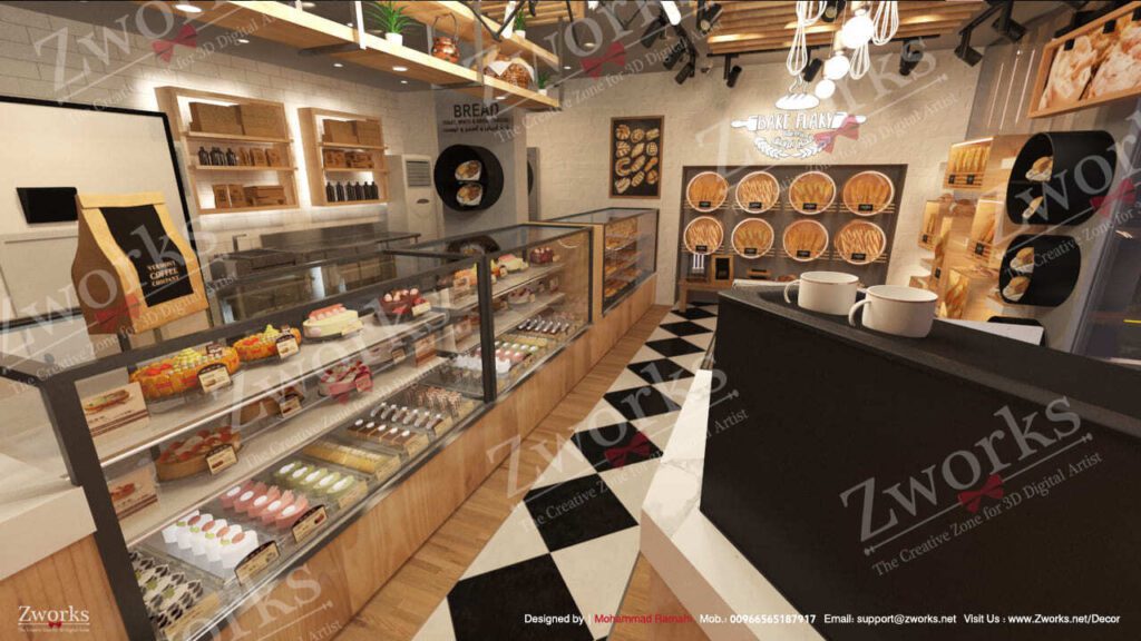Bakery Shop 3D Model | Zworks 3D Models