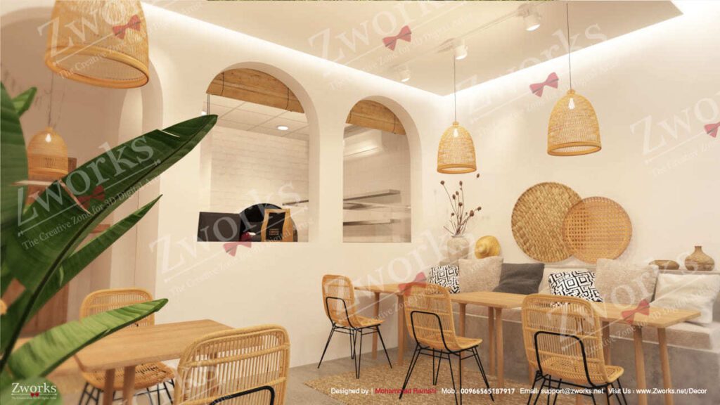 Boho Restaurant Interior Design 3d model | Zworks 3D Models