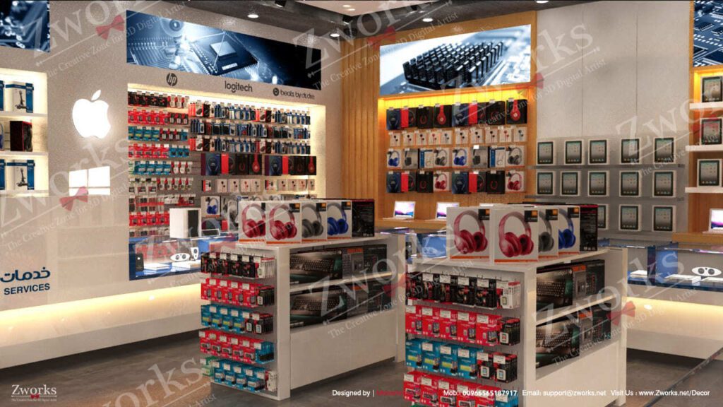 Computer Mobile Store 3D Model | Zworks 3D Models