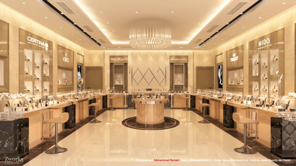 Watch Store Interior Design 3D Model | Zworks 3D Models