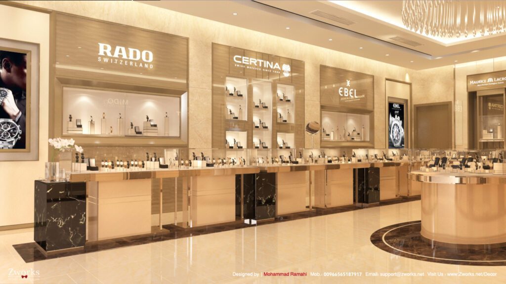 Watch Store Interior Design 3D Model | Zworks 3D Models