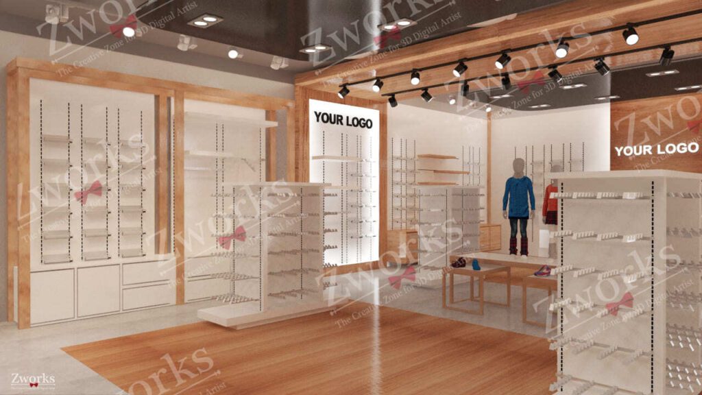 Store Interior Design | Zworks 3D Models