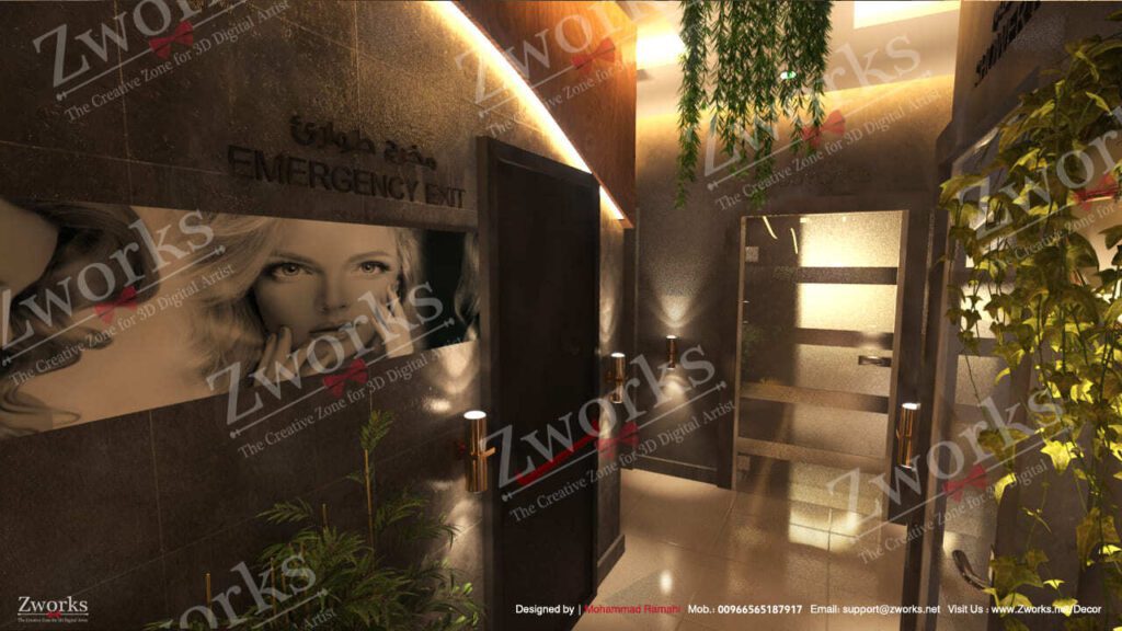 SPA Salon Interior Design 3D Model | Zworks 3D Models