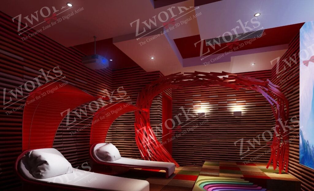 Download free Movie Theater 3d model | Zworks 3D Models