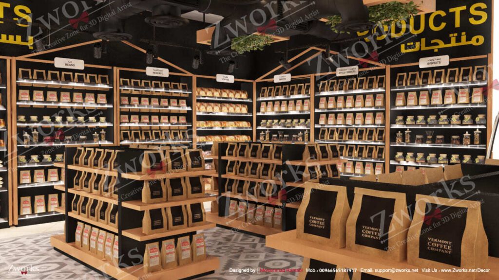 Spice Store Interior Design 3D Model | Zworks 3D Models