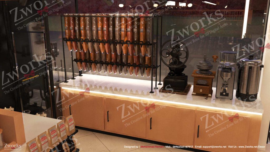 Spice Store Interior Design 3D Model | Zworks 3D Models
