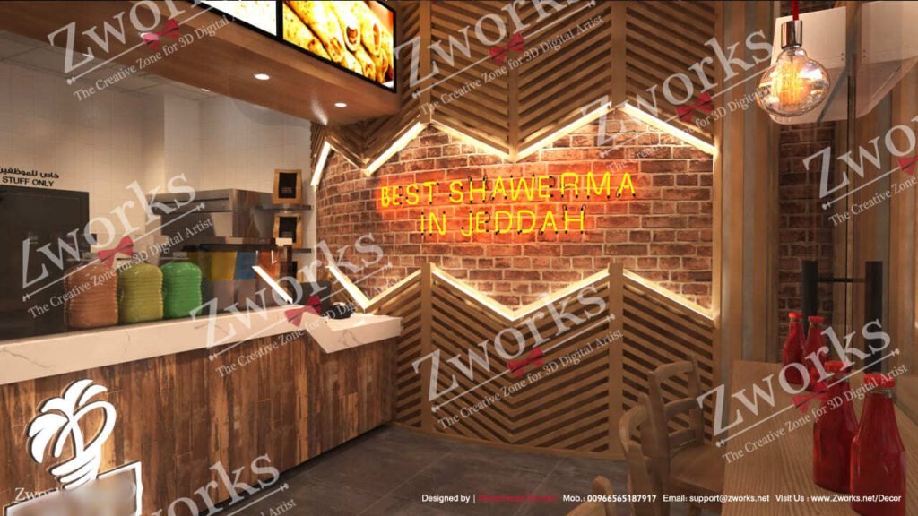 Shawarma restaurant 3D Model | Zworks 3D Models