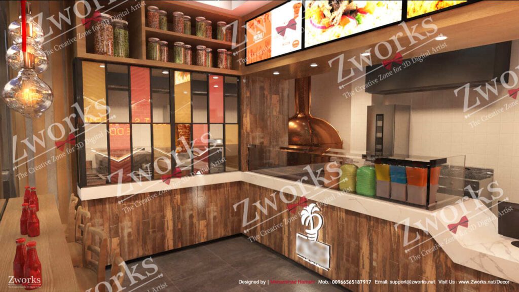 Shawarma restaurant 3D Model | Zworks 3D Models