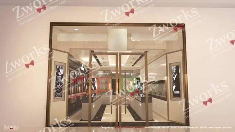 Watch Store 3D Model Interior Design | Zworks 3D Models