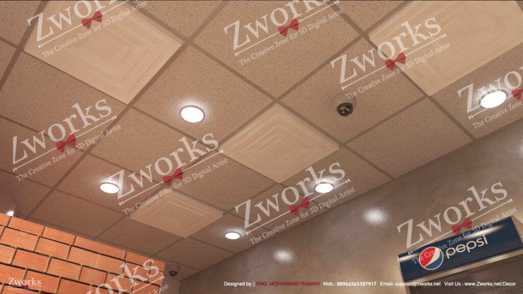 Fast Food Restaurant 3D Model | Zworks 3D Models