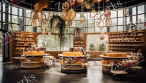 Honey shop interior design 3D model