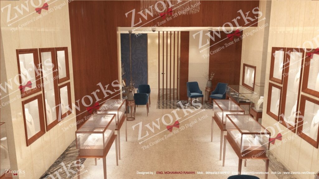 Cartier Jewelry Store Interior design 3d model