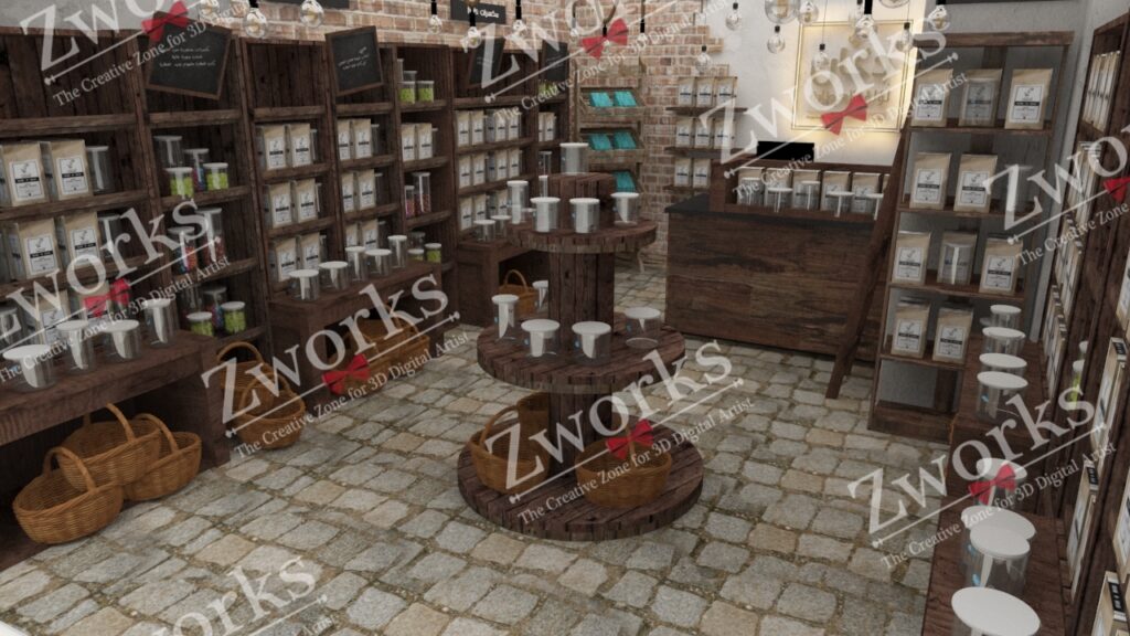 Dates Store Interior design 3d models | Zworks 3D Models