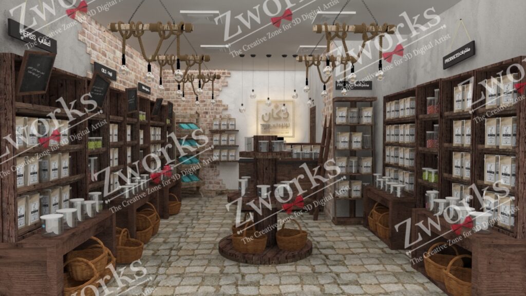 Dates Store Interior design 3d models | Zworks 3D Models
