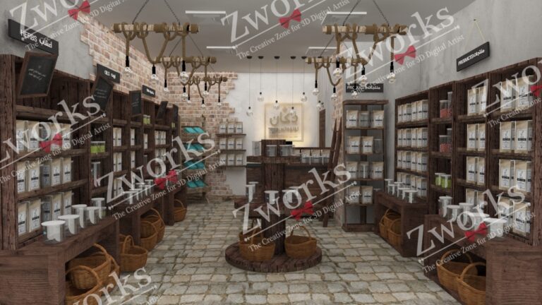 Dates Store Interior design 3d models | Zworks 3D Models