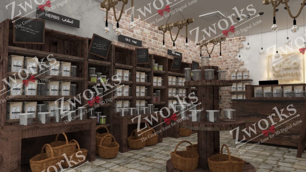 Dates Store Interior design 3d models | Zworks 3D Models