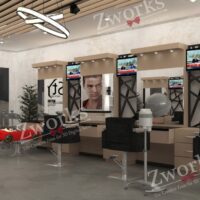 Barber Shop 3D Model | Zworks 3D Models